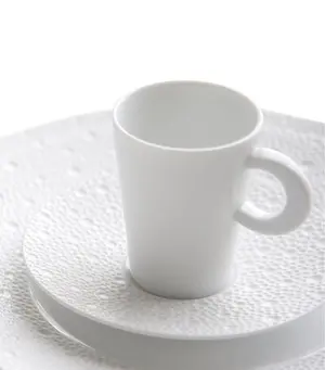 Bernardaud Ecume Coffee Cup And Saucer - White