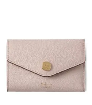 Mulberry Leather Folded Wallet Pink