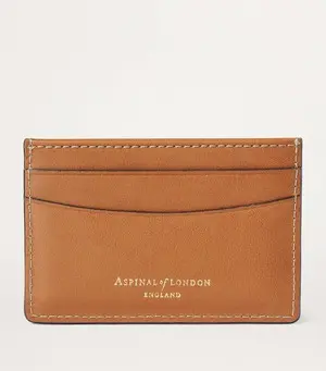 ASPINAL OF LONDON Leather Card Holder - Brown