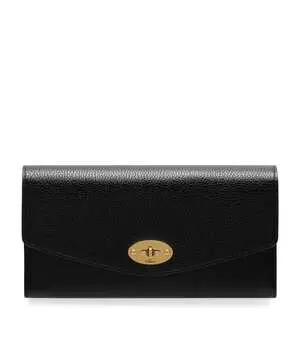 Mulberry Leather Darley Wallet - Black