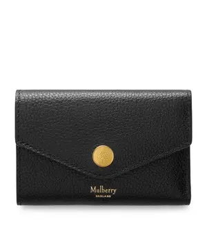 Mulberry Leather Folded Multi-card Wallet - Black