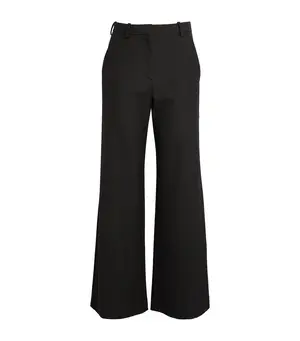 Maje Flared Tailored Trousers - Black