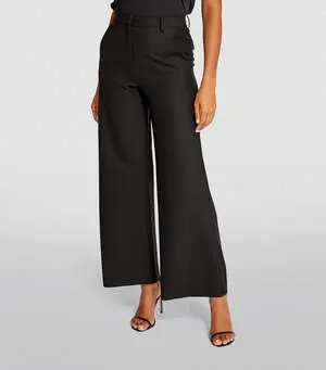 Maje Flared Tailored Trousers - Black