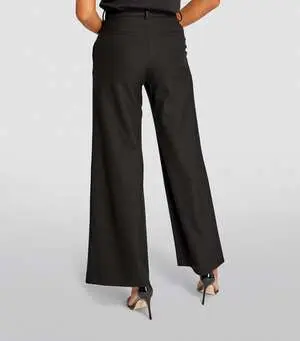 Maje Flared Tailored Trousers - Black