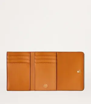 Mulberry Small Leather Continental Trifold Wallet - Orange