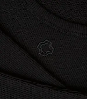 Maje Stretch-cotton Rib-knit Tank Top - Black