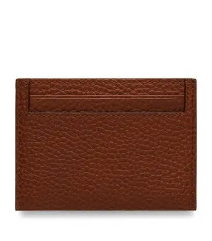 Mulberry Grained Leather Card Holder - Brown