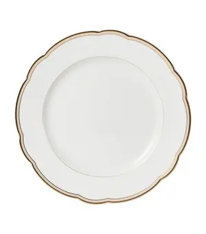 Bernardaud Porcelain Pompadour Dinner Plate - Gold