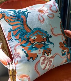 THE RUG COMPANY X Guo Pei Lion Dance Cushion