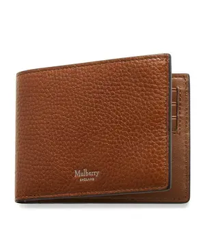 Mulberry Grained Leather Wallet - Brown