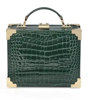ASPINAL OF LONDON Mini Trunk Clutch Bag - Green