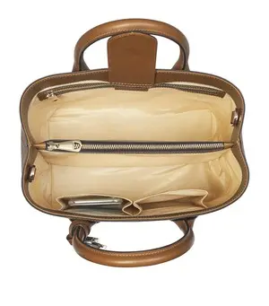 ASPINAL OF LONDON Midi Leather London Tote Bag - Brown