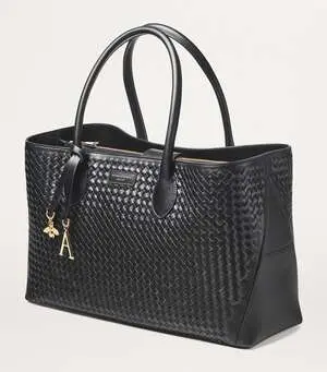 ASPINAL OF LONDON Leather London Tote - Black