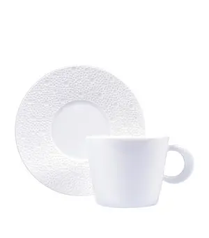 Bernardaud Ecume Teacup And Saucer - White