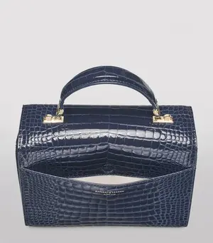 ASPINAL OF LONDON Mayfair Top-handle Bag - Blue