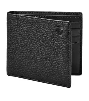 ASPINAL OF LONDON Classic Billfold Leather Wallet - Black