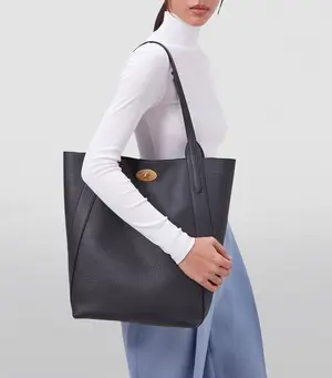 Mulberry Leather North South Bayswater Tote - Black