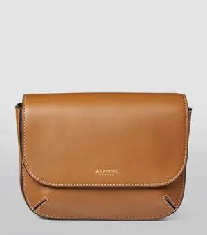 ASPINAL OF LONDON Leather Ella Cross-body Bag - Brown