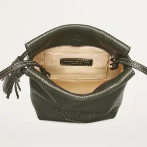 ASPINAL OF LONDON Soho Leather Cross-body Pouch - Green
