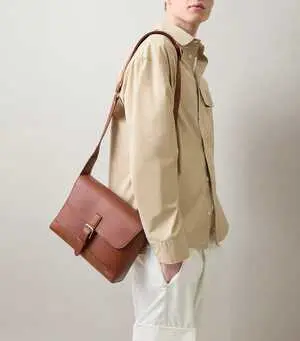 Mulberry Small Leather Chiltern Messenger Bag - Brown