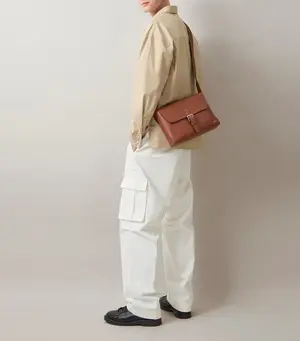 Mulberry Small Leather Chiltern Messenger Bag - Brown