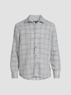 Robert Barakett Quinn Plaid Woven Overshirt