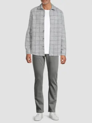 Robert Barakett Quinn Plaid Woven Overshirt