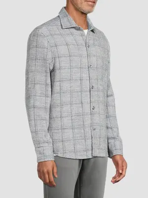 Robert Barakett Quinn Plaid Woven Overshirt