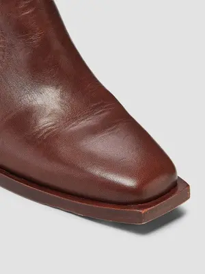 LOEFFLER RANDALL Nat 60mm Western Ankle Boots