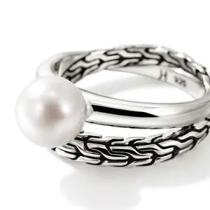 John Hardy Essential Pearl Ring - Sterling Silver