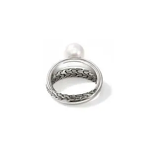 John Hardy Essential Pearl Ring - Sterling Silver