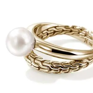 John Hardy Essential Pearl Ring - Gold