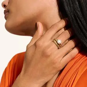 John Hardy Essential Pearl Ring - Gold