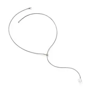 John Hardy Essential Pearl Lariat Necklace - Sterling Silver