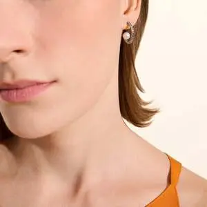 John Hardy Jh Essential Pearl Hoop Earring