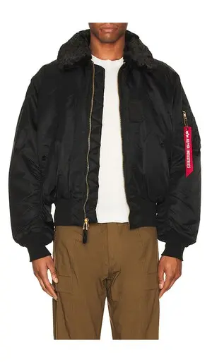 Alpha Industries B-15 Heritage Fit Flight Jacket - Black