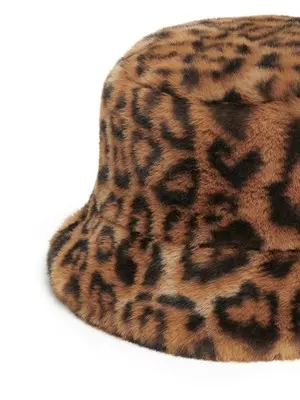 Apparis Amara Leopard Bucket Hat - Brown