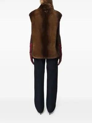Apparis Laila Faux Fur Vest - Brown