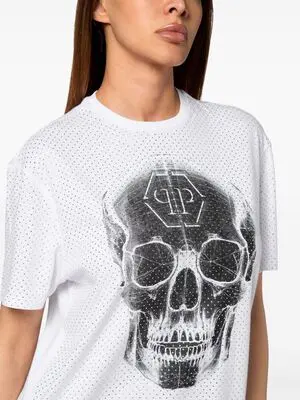Philipp Plein Skull Rhinestone T-shirt
