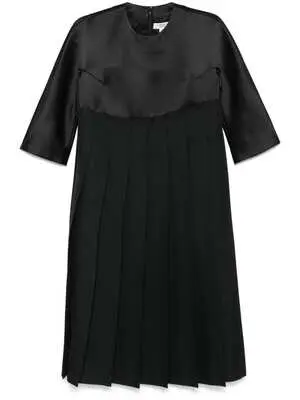 Comme Des Garçons Pleated Midi Dress