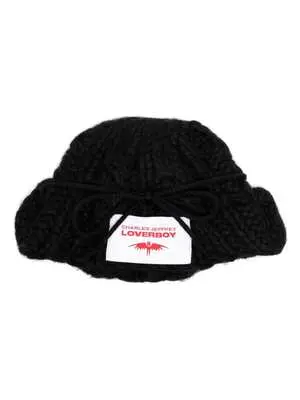 CHARLES JEFFREY LOVERBOY Chunky Aviator Beanie - Black