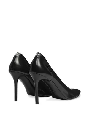 COURREGES 100mm Translucent Pumps - Black