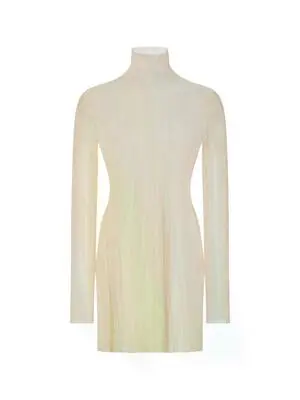 Rosetta Getty Sheer Plissé Dress