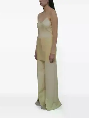 Rosetta Getty Sheer Plissé Dress