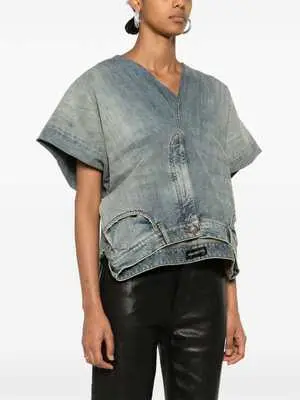 Balenciaga Denim Pants Top