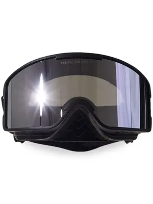 Perfect Moment Houndstooth Ski Goggles - Black