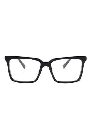 Miu Miu Oversized Rectangle Eyeglasses - Black