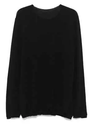 Comme Des Garçons Freedom-embroidered Sweater - Black