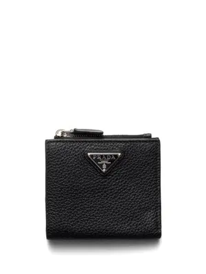 Prada Small Leather Wallet - Black