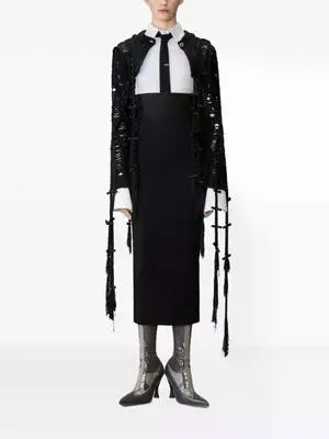 Thom Browne Wool Hobble Maxi Skirt